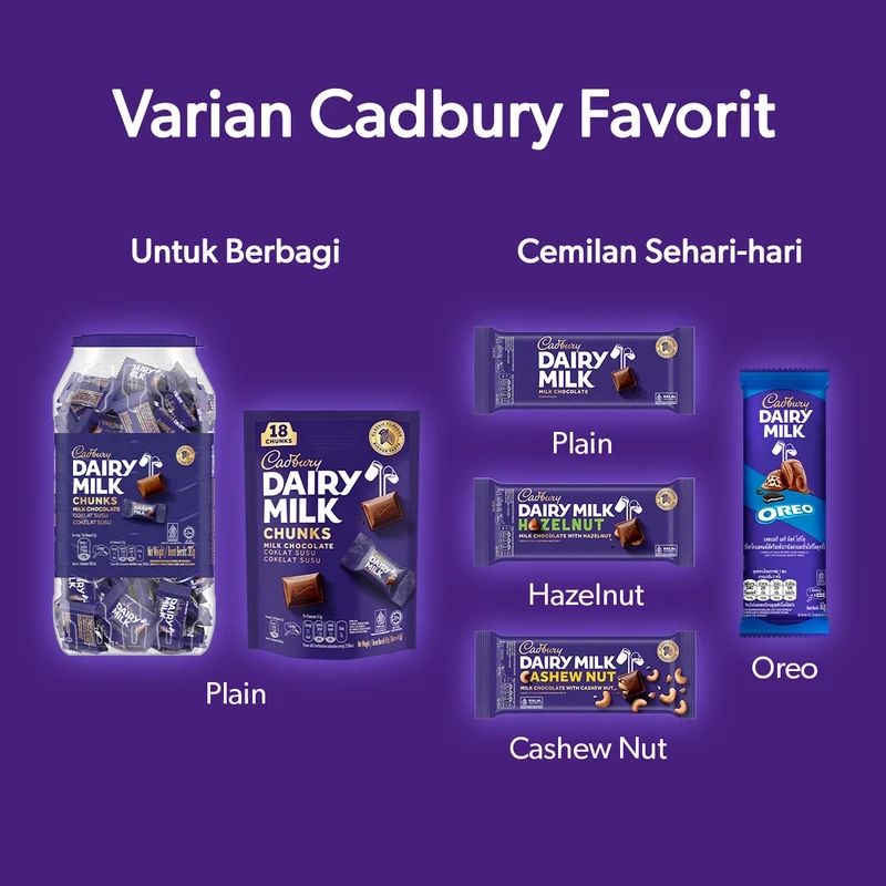 Jual Buy 1 Get 1 - Cadbury Dairy Milk Chocolate Original Regular 22 G ...