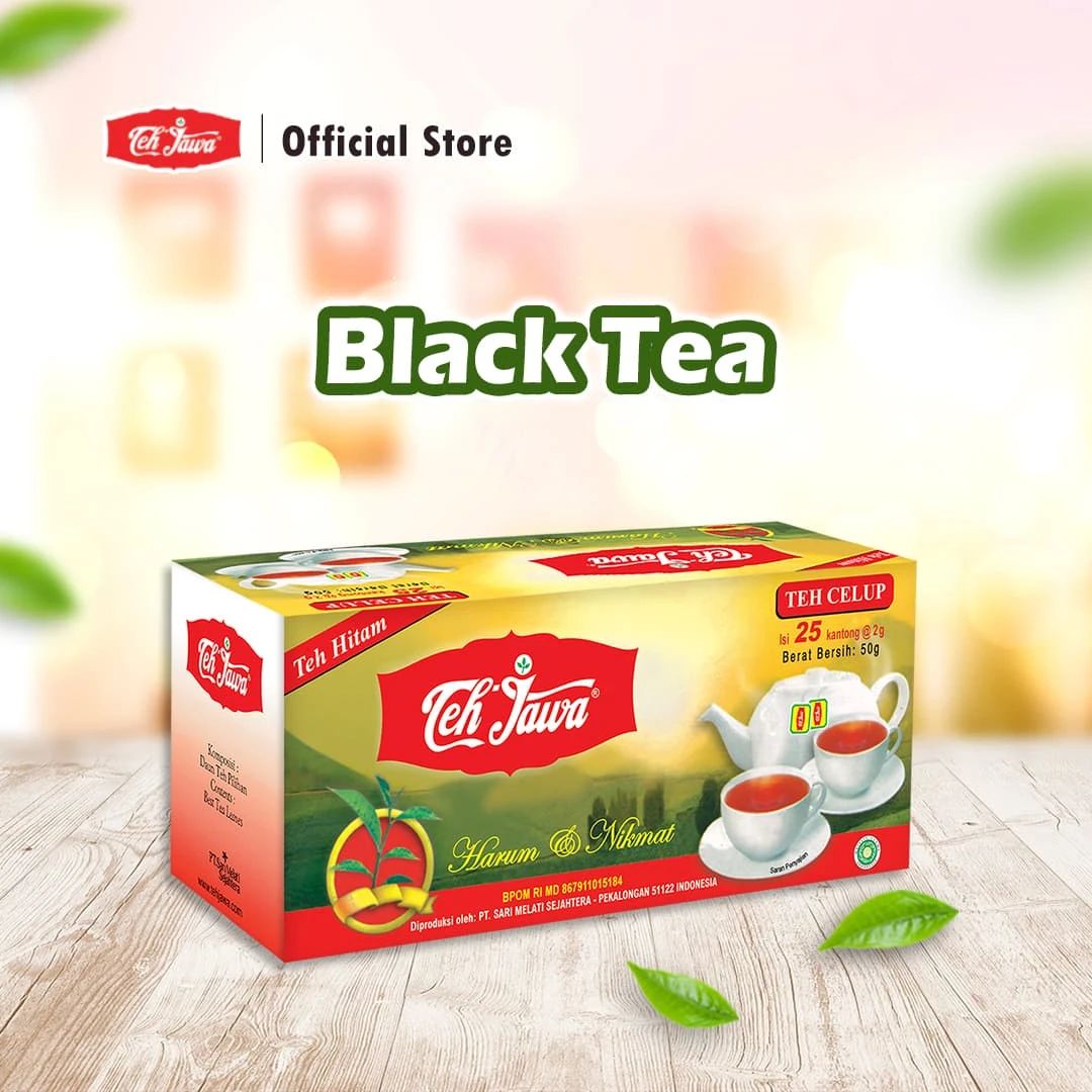 Jual Teh Celup / Tea Bag Jawa 25 X 2 Gram Amplop, Celup Varian Black ...