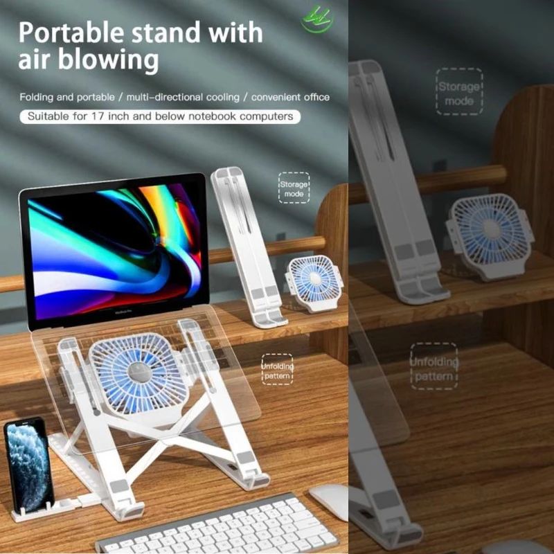 Jual Penyangga Lipat Laptop Dilengkapi Dengan Kipas Pendingin Cooling ...