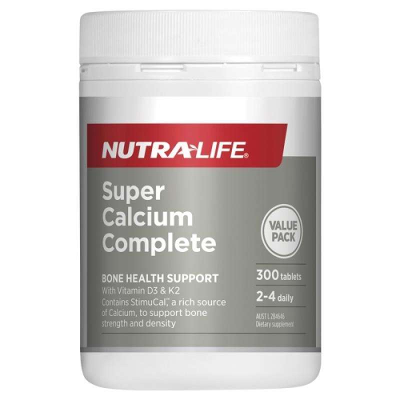 Jual Nutralife Super Calcium Complete 300 Tablets Exclusive Size Nutra ...