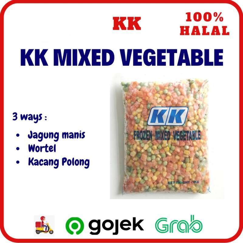 Jual Mix 4 Vegetables Mixed 4 Way 1 Kg Sayuran Beku Kk Mix Vegetables 3 ...