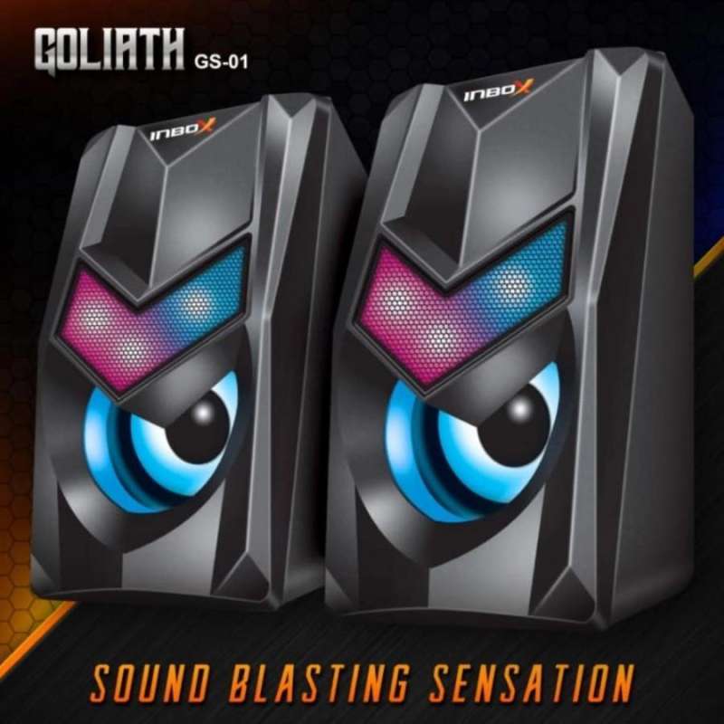 Jual Speaker gaming RGB INBOX GS-01 Goliath GS01 Speaker PC USB SUPER BASS di Seller Dimensi ...