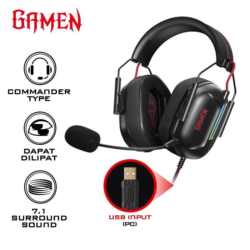 Promo Gamen Gaming Headphone Tactical Headset Galea Usb/kabel Jack 3 ...