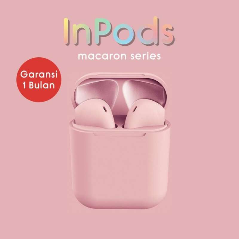 Jual Official Inpods 12 Pink Headset Bluetooth TWS IOS & Android di ...