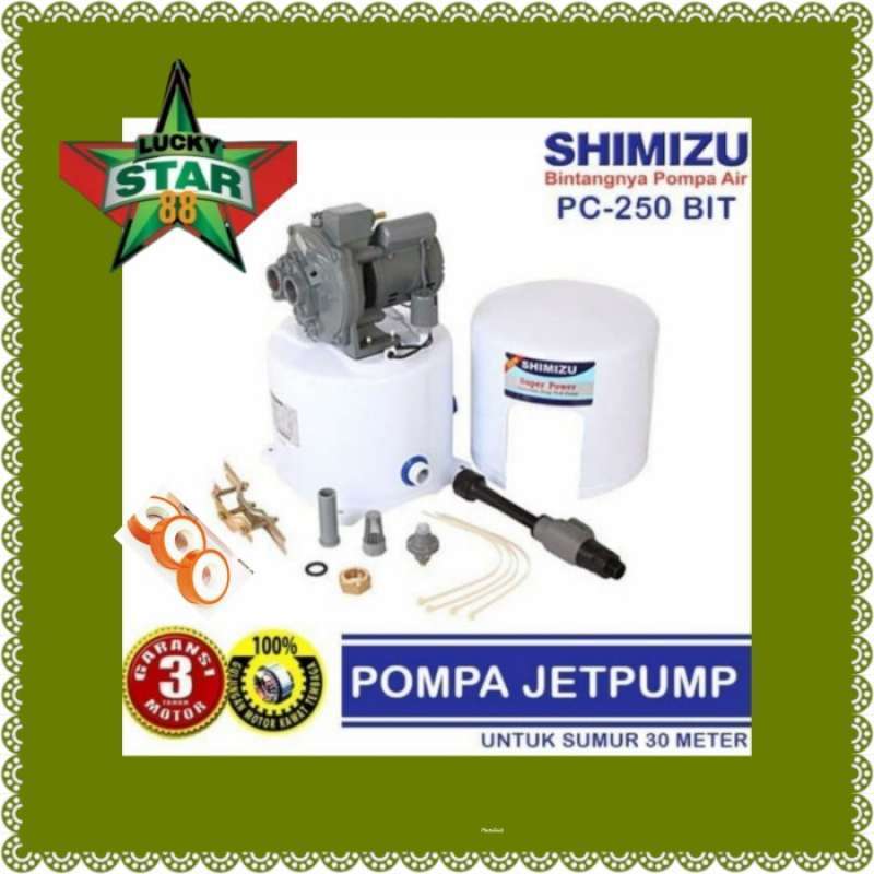 Promo Pompa Air Jet Pump Shimizu Pc 250 Bit Sumur Dalam Tabung Tangki ...