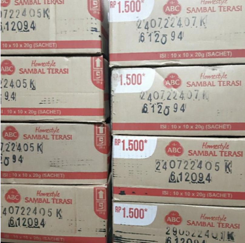 Jual Sambal Terasi Abc Sachet Dus 100 X 20g / Sambel Terasi Sachet 10 X ... Jual Sambal Terasi Abc Sachet Dus 100 X 20g / Sambel Terasi Sachet 10 X ...