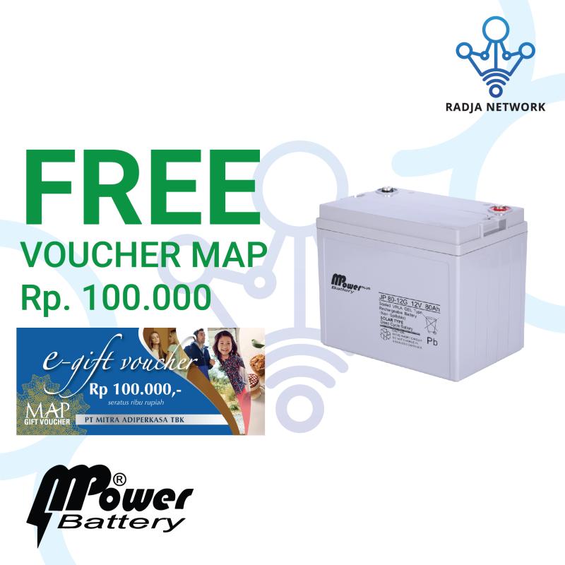 Jual Battery Solar Panel / Ups Vrla Mpower Jp80-12g 12v 80ah Di Seller ...