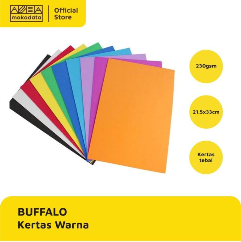 Jual KERTAS BUFFALO TEBAL ISI 10 LEMBAR MURAH - Merah Tua di Seller ...
