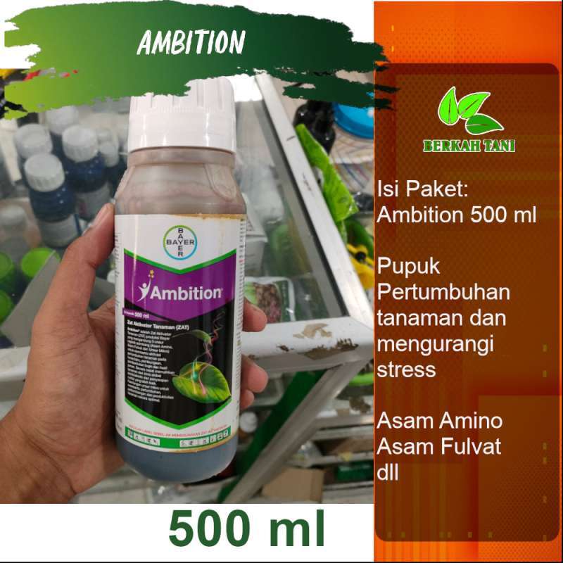 Jual Ambition 500 Ml Pupuk Asam Amino Asam Fulvat Lengkap Di Seller ...