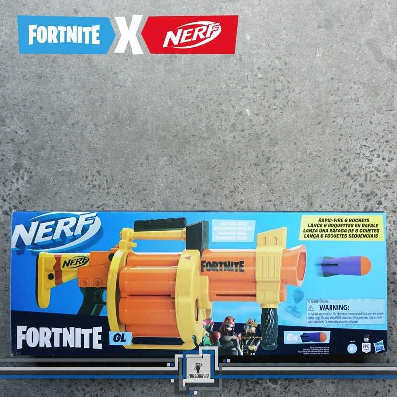 Jual NERF Fortnite GL Rocket Firing Blaster Nerf Fortnite Sniper Darts ...