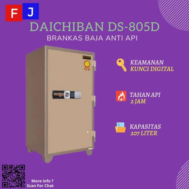 Jual Daichiban Ds-805d Brankas Fire Resistant Tahan Api [bebas Ongkir ...