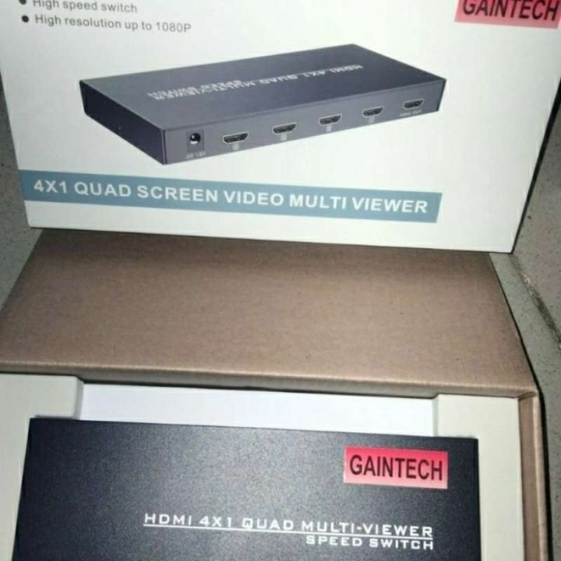 Promo HDMI Multiviewer 4 Port Gaintech Diskon 23% di Seller Tikno Store ...