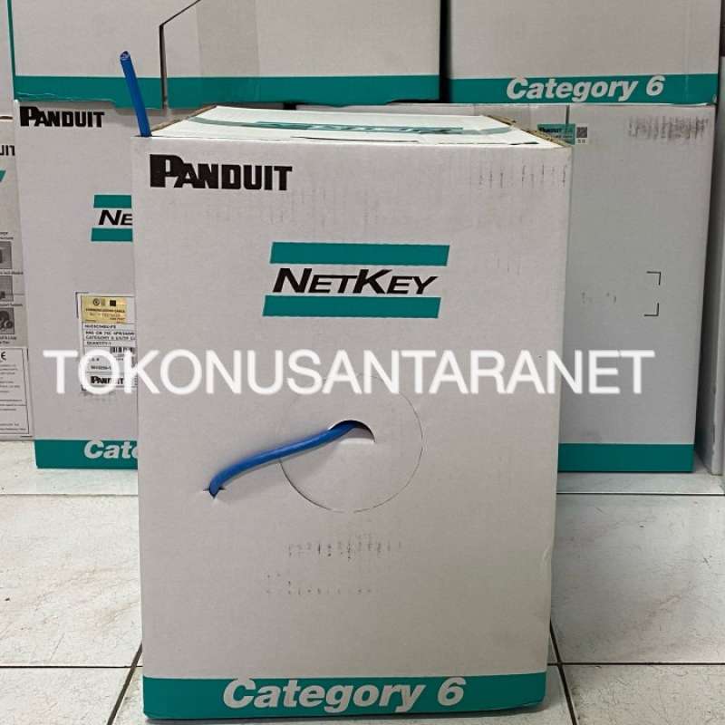 Promo Panduit Netkey Kabel Lan Cat 6 / Cat6 Utp Blue, 305m Diskon 23% ...