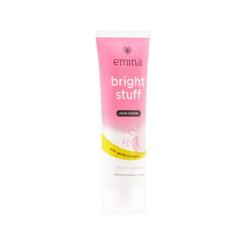 Jual Bright Stuff Face Scrub Emina Scrub Wajah Cerah Glowing, Bersihkan ...