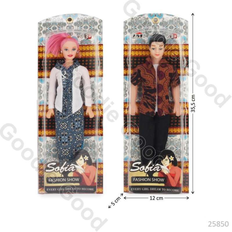 Jual Boneka Skala Barbie Body Kosong Baju / Kebaya Batik Sofia Fashion ...