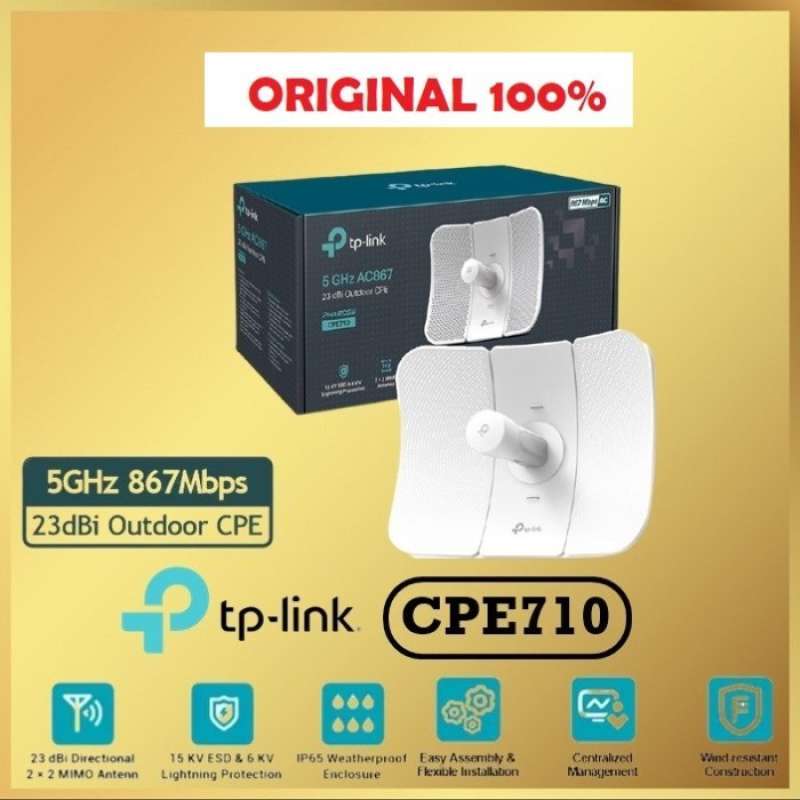 Jual Cpe710 Tp-link 5ghz Ac 867mbps 23dbi Outdoor Tplink Cpe 710 Di ...