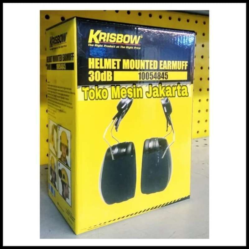 Promo Alat Penutup Telinga Earmuff Helmet Cap Mounted 30db Krisbow