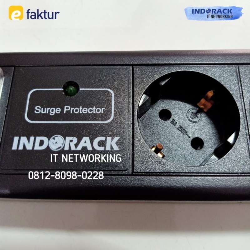 Promo Indorack 19 Power Distribution Unit 8 Port Germany Socket : Pdu8g ...