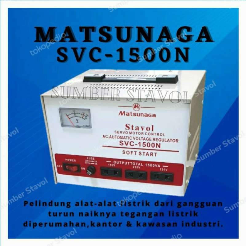 Promo Stavol Stabilizer Matsunaga 1500 Watt - Matsunaga 1500 N - 1500 ...