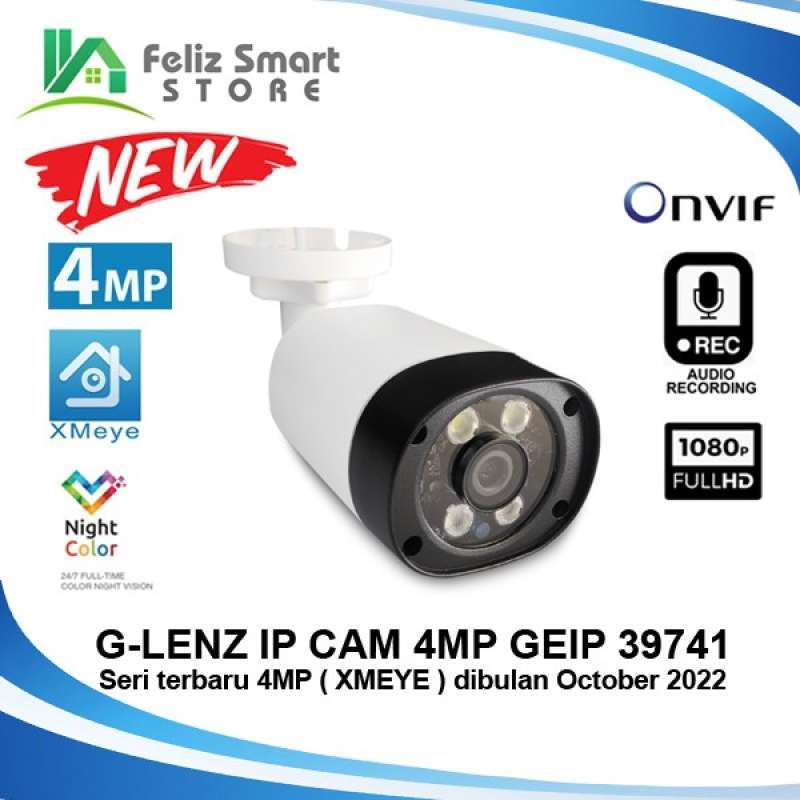 Promo GLENZ IP CAM 3MP OUTDOOR GEIP 39731 CCTV CAMERA NIGHT COLOR TECH Diskon 23% di Seller Jaza ...