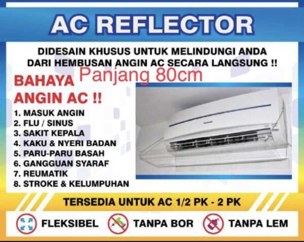 Jual Akrilik Ac Reflector/ac Shield/penghalang Angin Ac 1/2 Pk- 1pk P80 ...