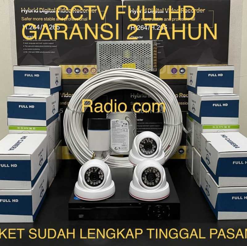 Promo paket cctv 4 channel 4 kamera 5mp 1080p full hd ic Diskon 23% di ...