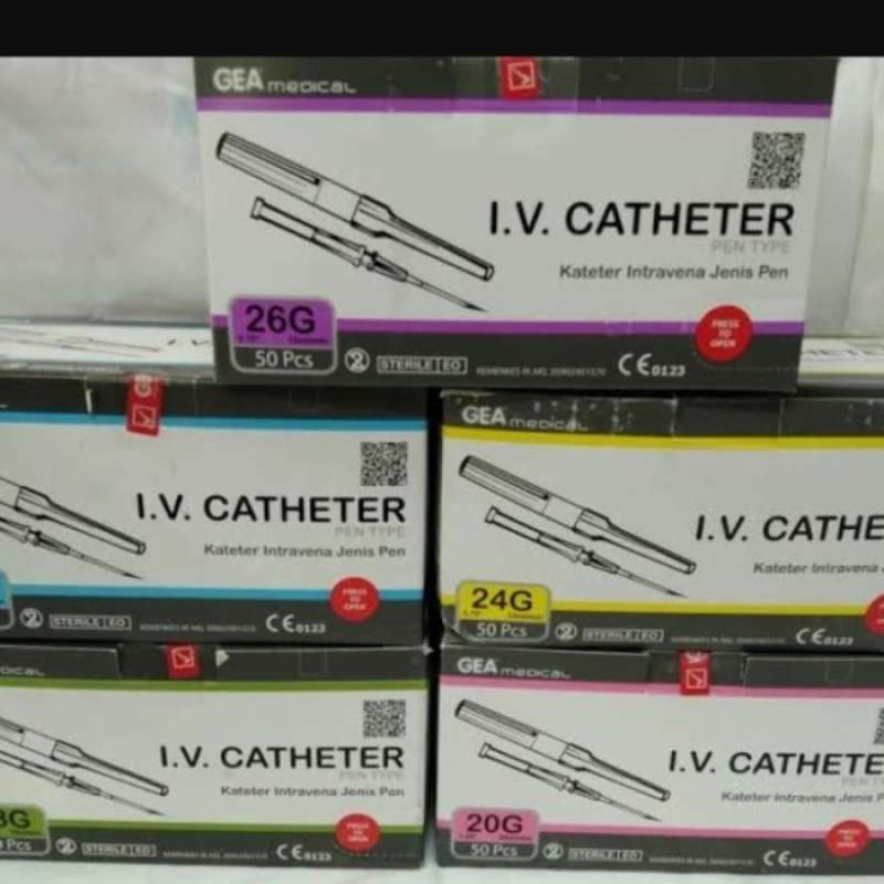 Jual I.V. Catheter / Kateter Intravena Jenis Pen (14,16,18,20,22,24,26 ...