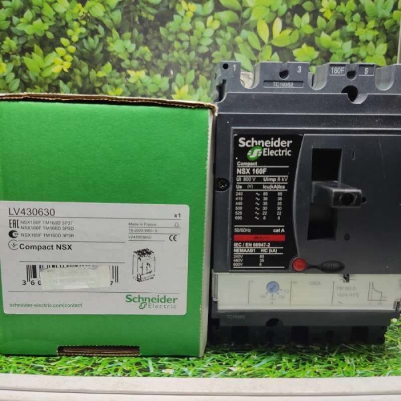 Promo mccb Schneider breaker nsx160f 160a 3phase 3p lv430630 tm160d tele Diskon 23% di Seller ...