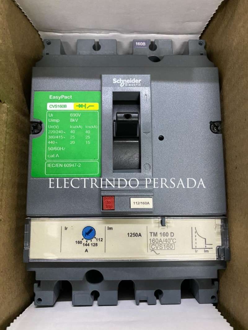 Promo Schneider MCCB CVS160B 125A 25kA 3P 3phase Diskon 23% di Seller Listrica Store - Kalibata ...