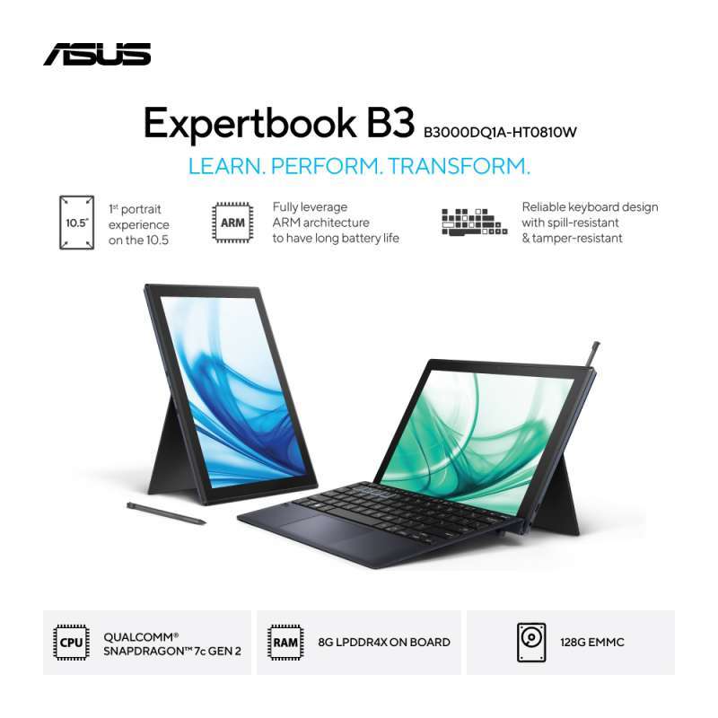 Jual Asus Expertbook B3000dq1a-ht7c81m [qc 7c Sc7180p|ram 8gb|ssd 128gb ...