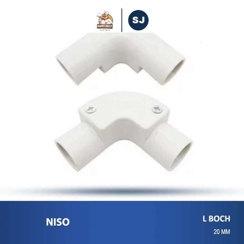 Jual Elbow pipa pvc 20 mm / sambungan pipa knee L / L-Bow KNEE BAUT ...