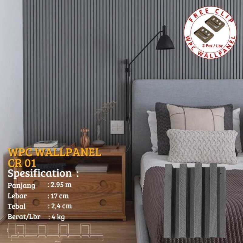 Promo WPC Wallpanel/fluted panel Motif serat kayu Diskon 23% di Seller ...