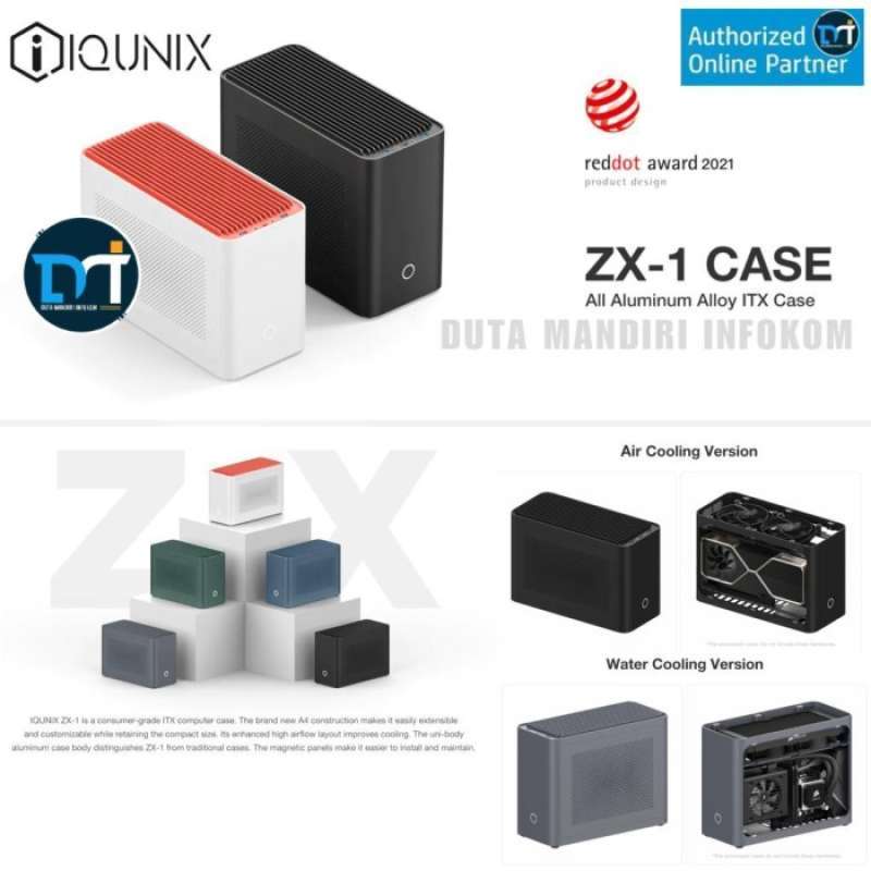 Promo IQUNIX ZX-1 - Aluminum Compact Alloy Mini-ITX Gaming Case Diskon ...