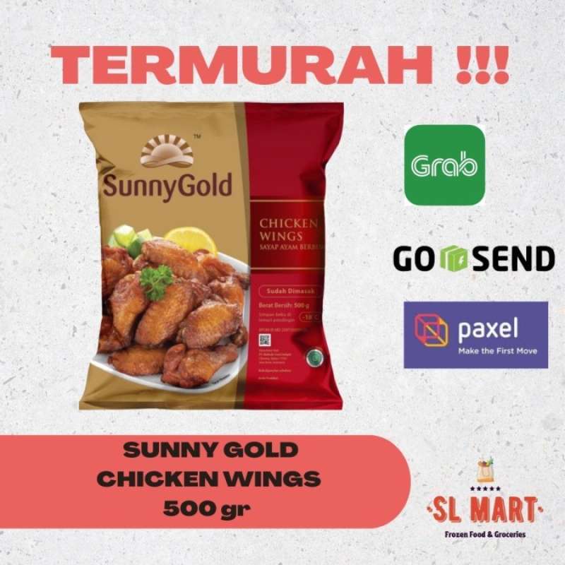 Jual Sunnygold Chicken Spicy Wings | Sunny Gold Sayap Ayam Isi (10s ...