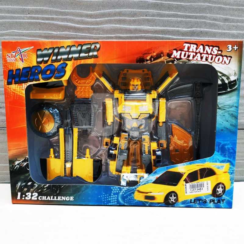 Jual Winner Heroes Robot Bumblebee|Robot Transformers|Transform Robot ...