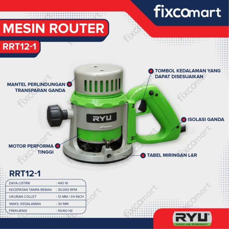 Promo Mesin Router RYU RRT 12-1 / Mesin Profile Diskon 23% di Seller ...
