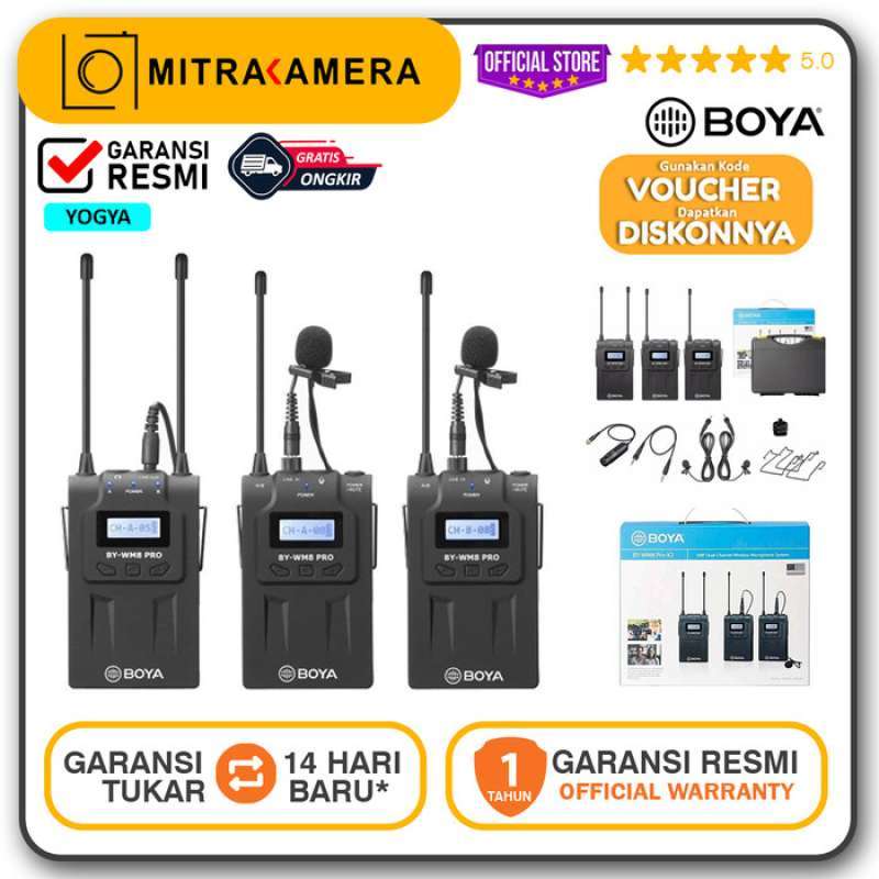 Promo Boya BY-WM8 PRO K2 Wireless Microphone Diskon 33% di Seller Toko ...