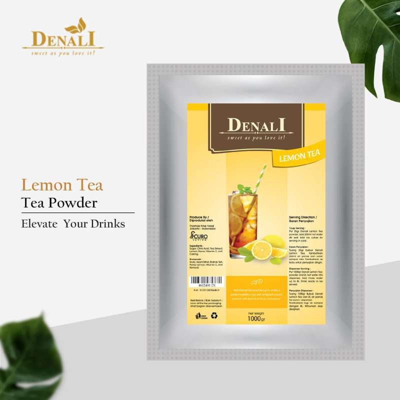 Promo Denali Powder Lemon Tea / Minuman Bubuk Teh Rasa Lemon (1000 Gr ...