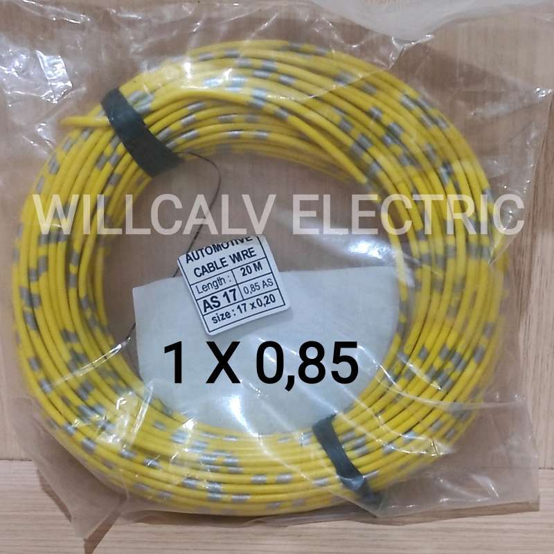 Jual Kabel Otomotif Wire Bintik 1x0,85 Mm 20 Meter Full Tembaga / Ksbel ...