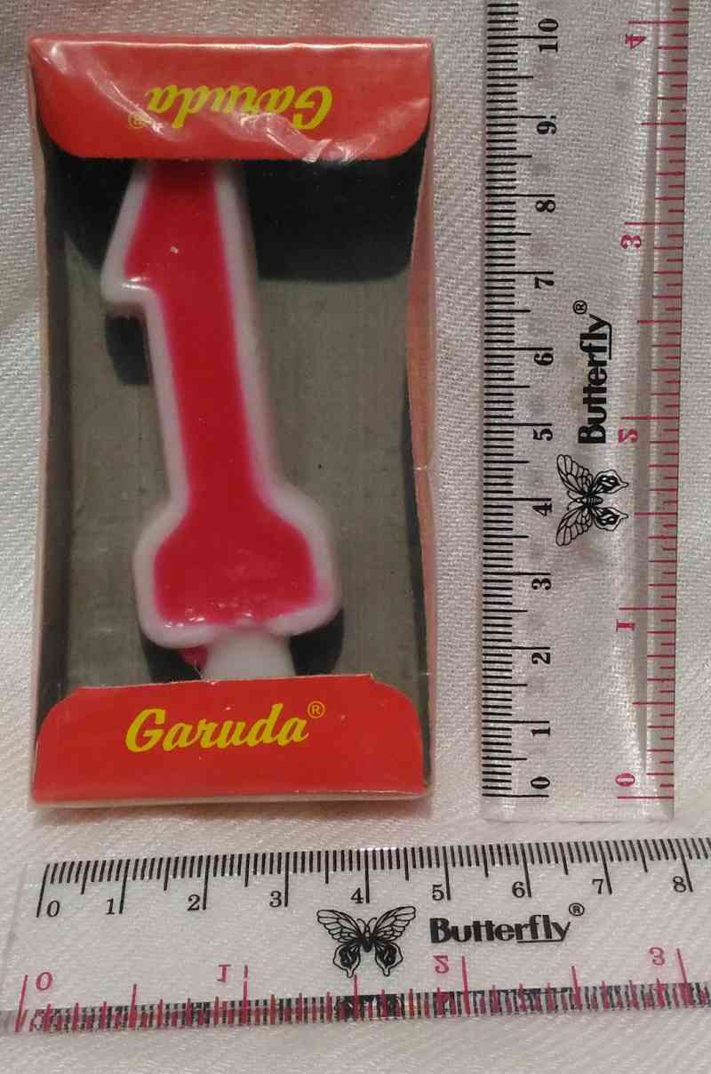 Jual Lilin Ultah Ulang Tahun Birthday Candle Angka 1 Satu One READY ...