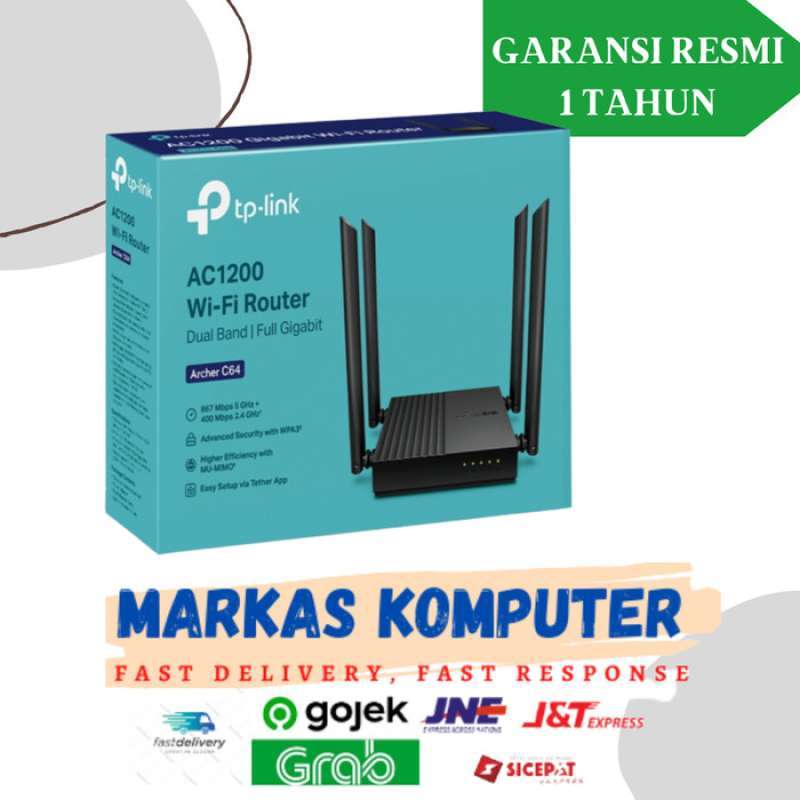 Promo Archer C64 Ac1200 Wireless Mu-mimo Wifi Router Diskon 23% Di ...