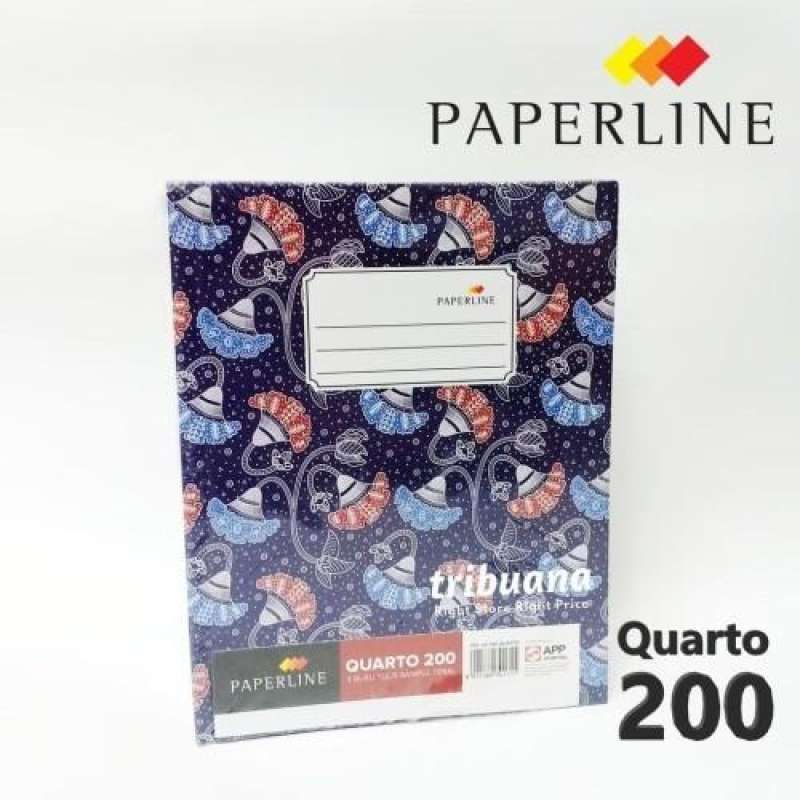 Jual Buku Tulis Kwarto Quarto Paperline Isi 200 Lembar Hard Cover Di