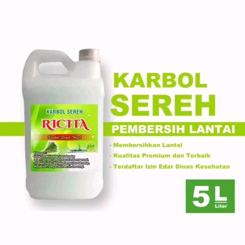 Jual Karbol Sereh / Karbol Sereh 5 Liter Di Seller Ricitamart Official ...