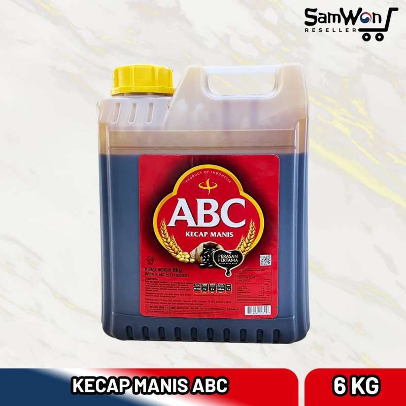 Jual Kecap MANIS ABC Jerigen 6 KG (Kemasan Pabrik Dirigen / Galon 6KG) di Seller Samwon Reseller ...