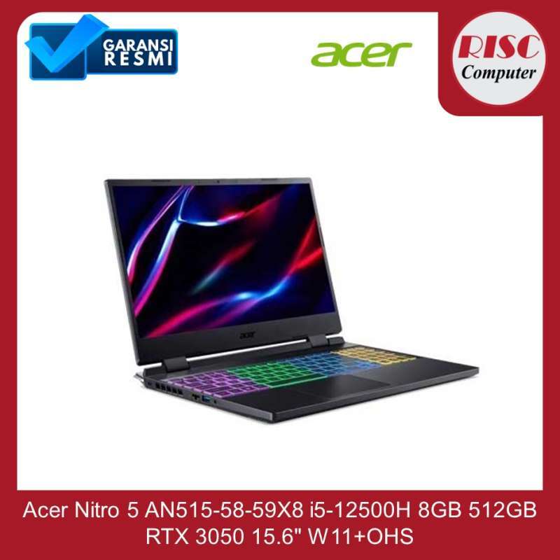 Jual Acer Nitro 5 AN515-58-59X8 i5-12500H 8GB 512GB RTX 3050 15.6 W11 ...