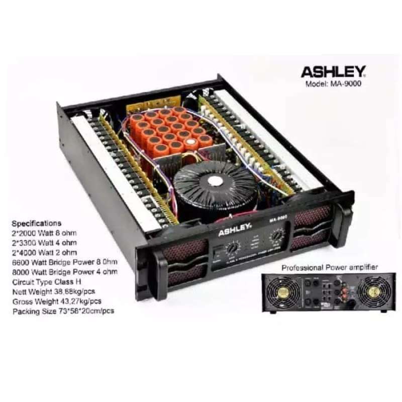 Promo Power Amplifier Ashley MA 9000 / MA9000 PROFFESIONAL POWER ...