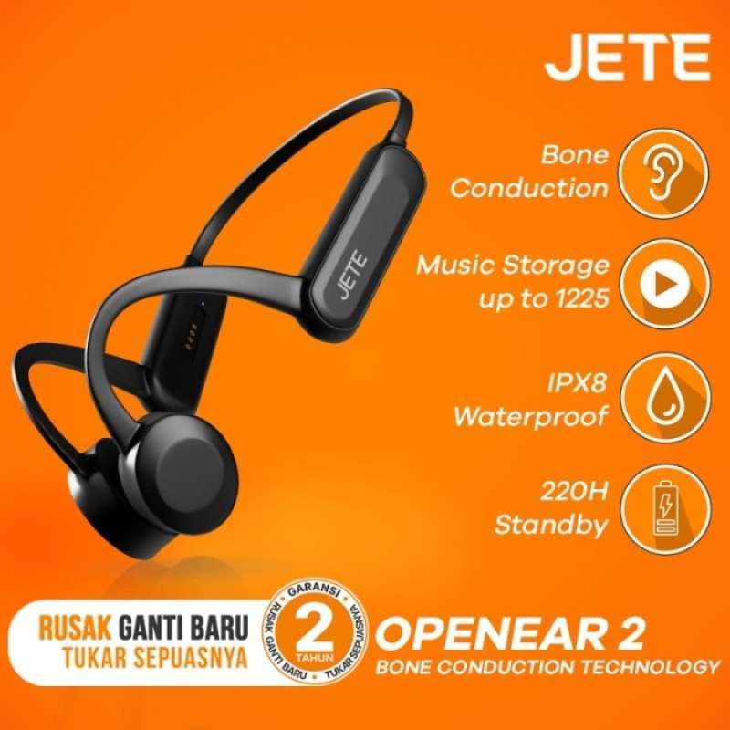Promo Headset Bluetooth Jete Open Ear 2 Bone Conduction IPX8 Garansi 2 ...