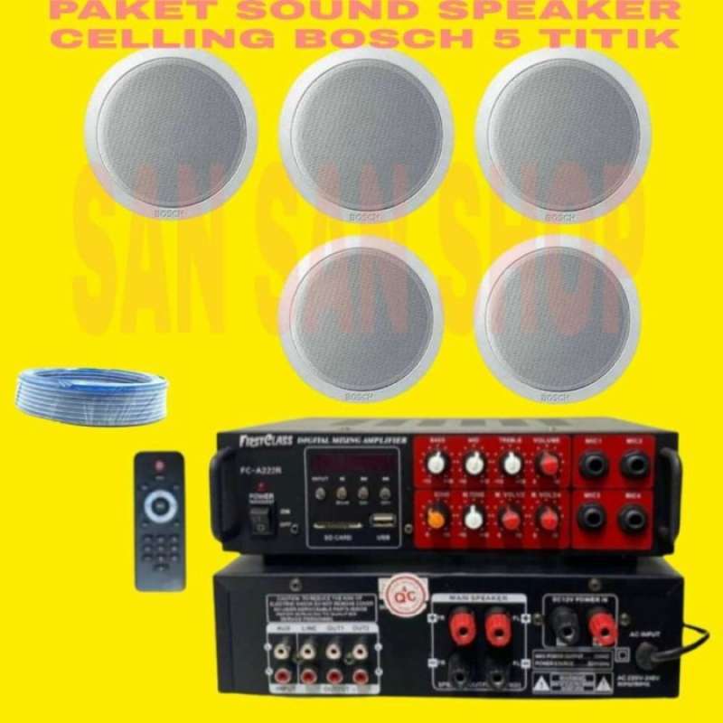 Promo paket sound system speaker celling bosch 5titik indoor Diskon 23% ...