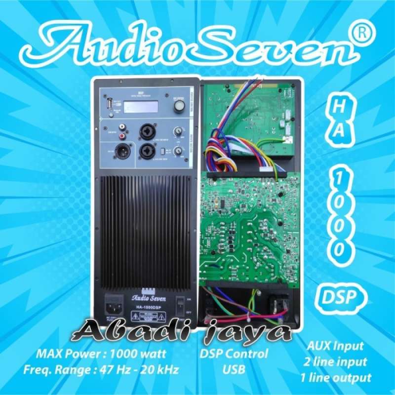 Promo mesin speaker aktif power kit aktif audio seven ha 1000 dsp 16x38 ...