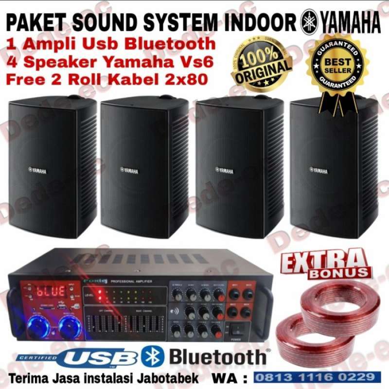 Promo Paket Sound System indoor speaker Yamaha Vs6 Isi 4 Speaker Original Diskon 23% di Seller ...